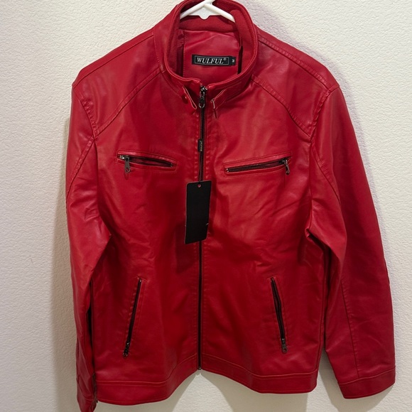 wulful | Jackets & Coats | Wolf Mens Bold Red Jacket | Poshmark